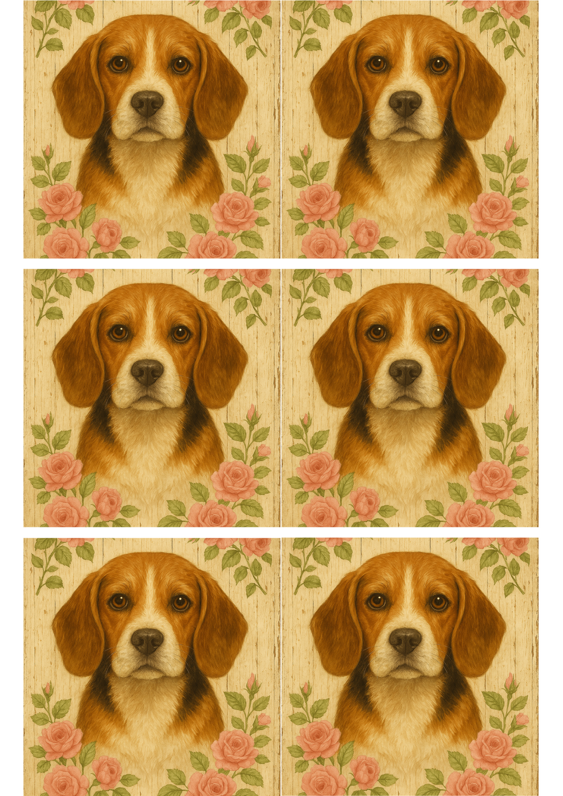Rice Paper For Decoupage Beagle Dog Collage Cat. No. 4351 – The Secrets ...